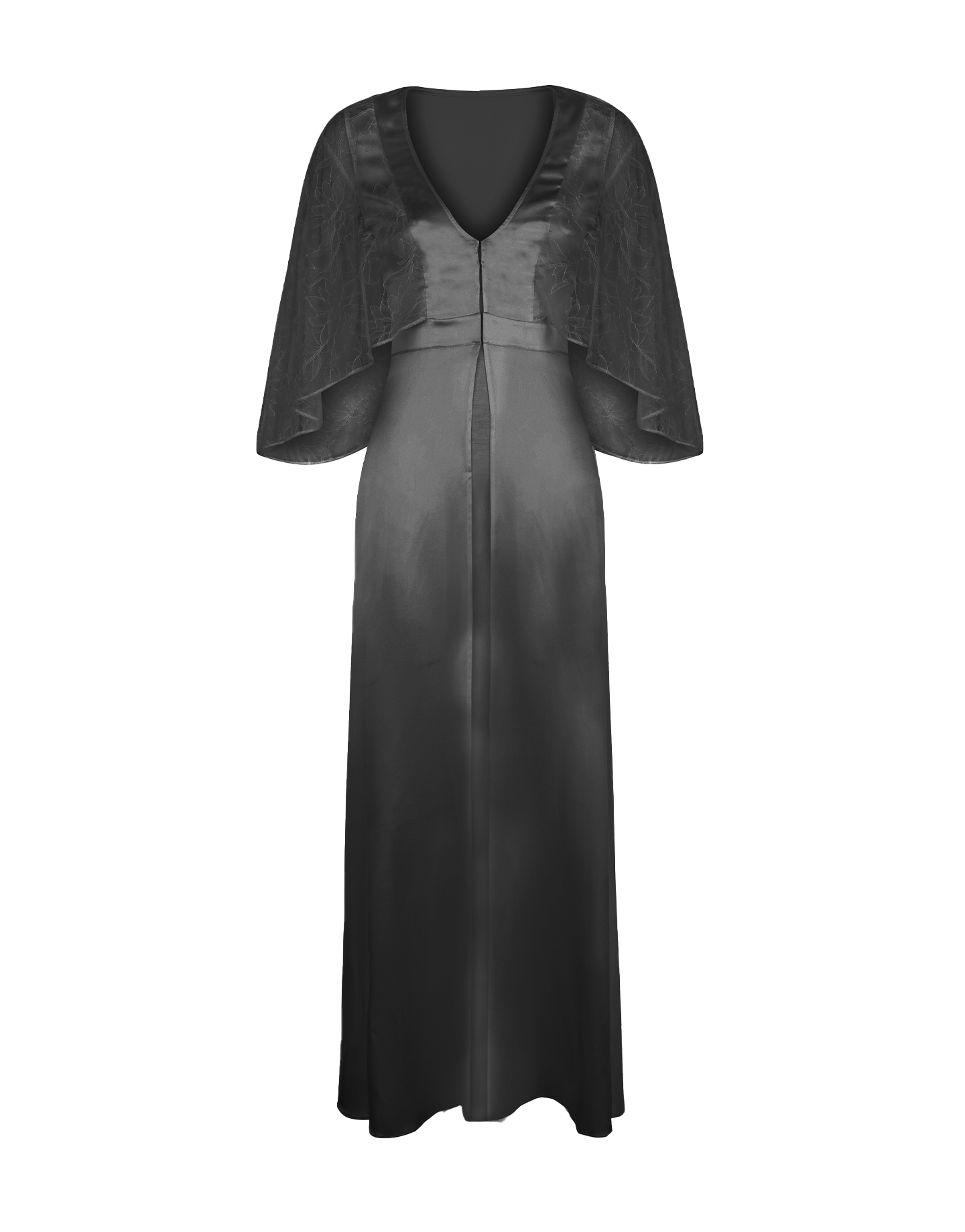 Marla Long Dressing Gown in Black | By Agent Provocateur