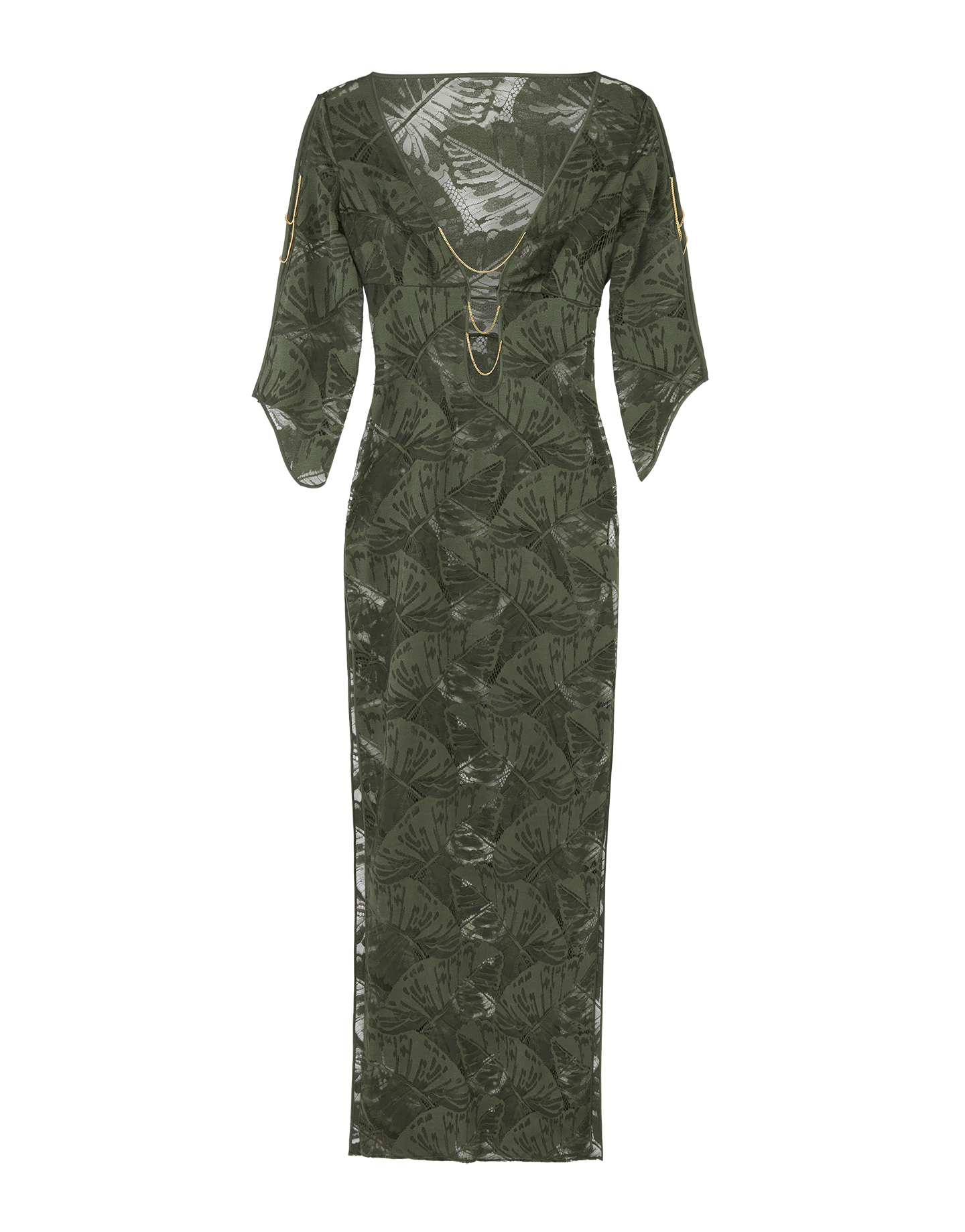 Eileen Long Cover Up in Khaki | Agent Provocateur All Swimwear