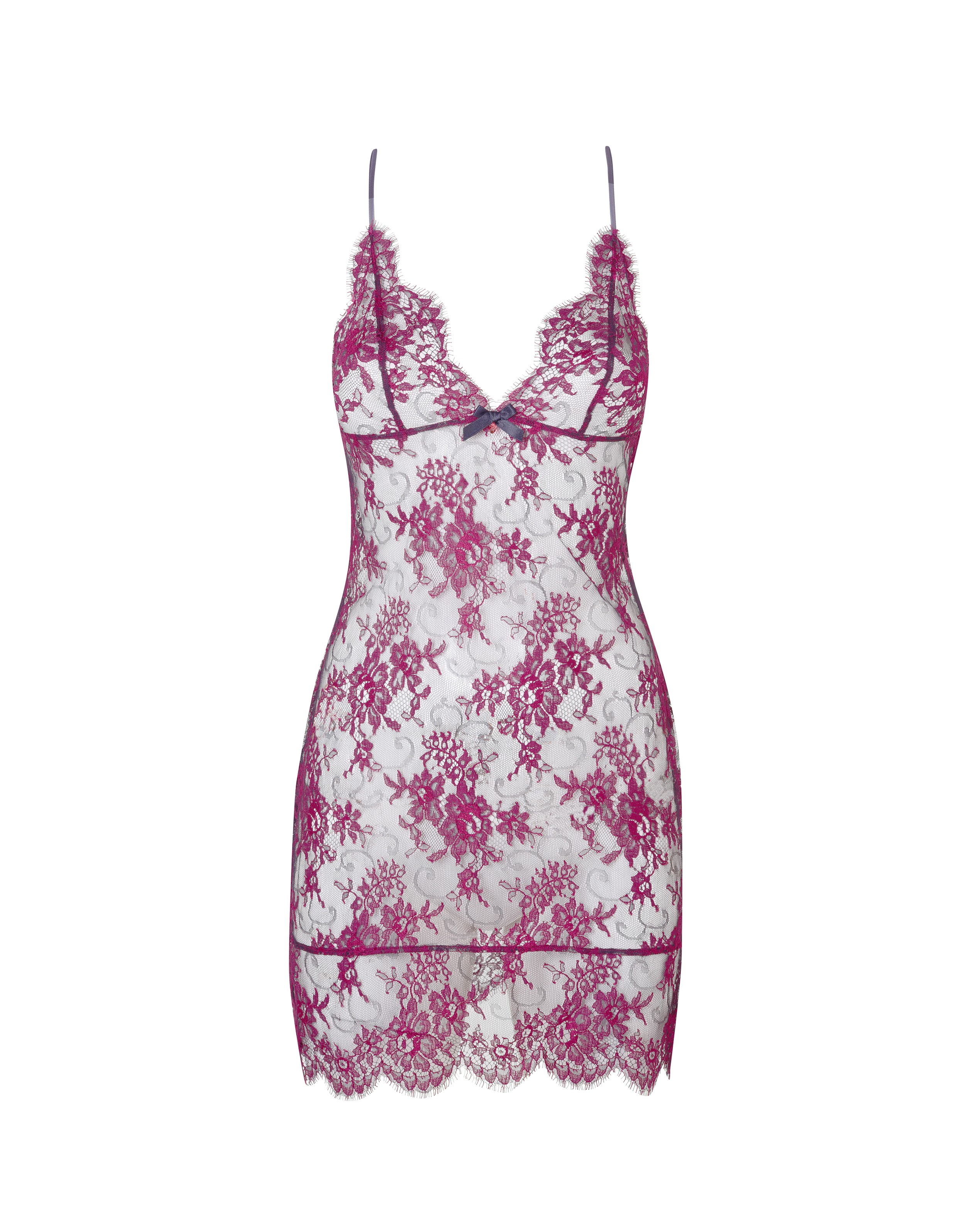 Agent Provocateur Carline Slip In Wine Red & Navy | Agent Provocateur | US
