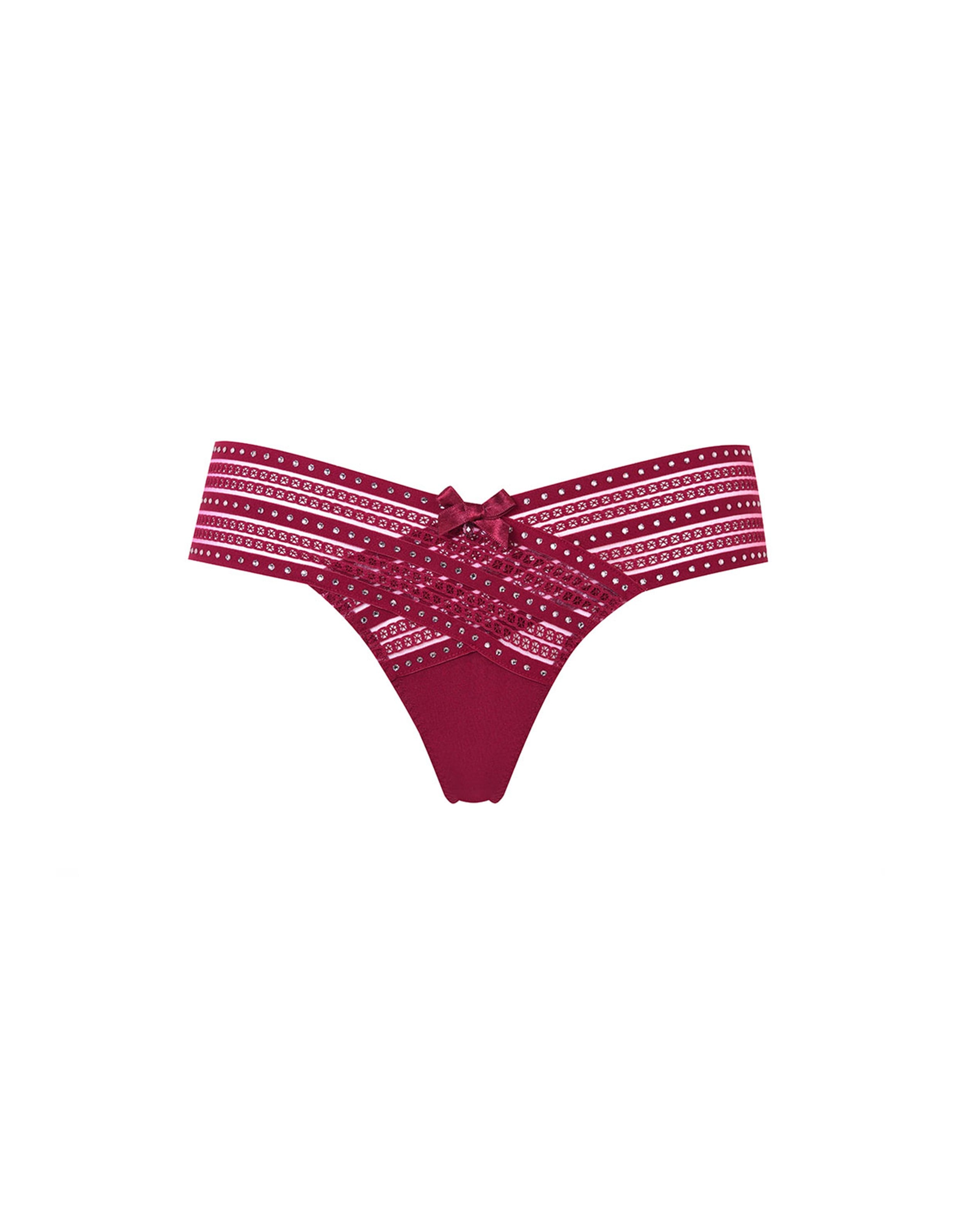 Agent Provocateur Carline Slip In Wine Red & Navy | Agent Provocateur | US