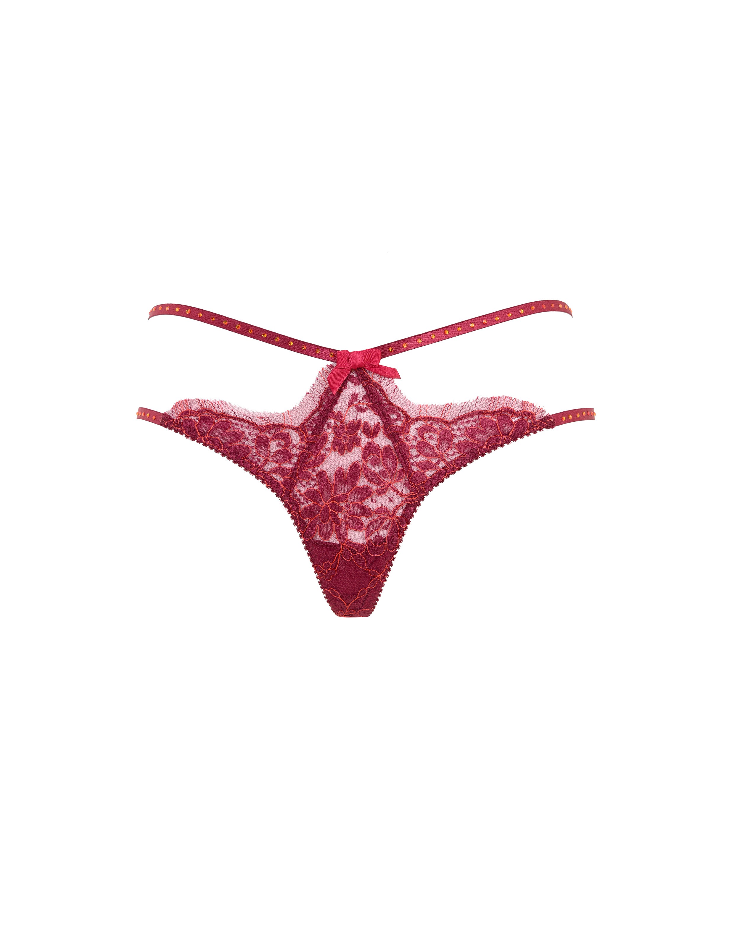 Agent Provocateur Carline Slip In Wine Red & Navy | Agent Provocateur | US