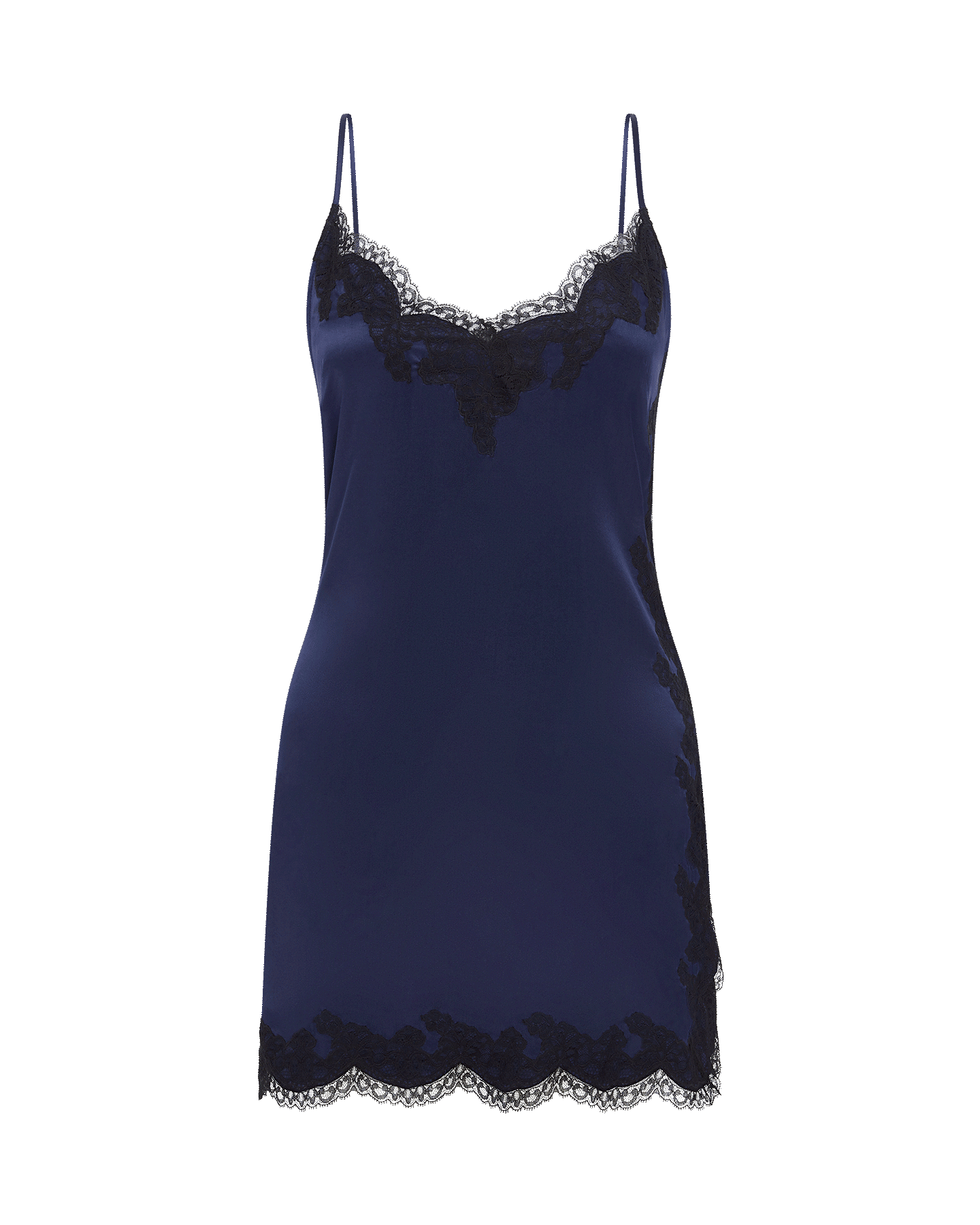 Amelea Short Slip in Navy/Black | By Agent Provocateur