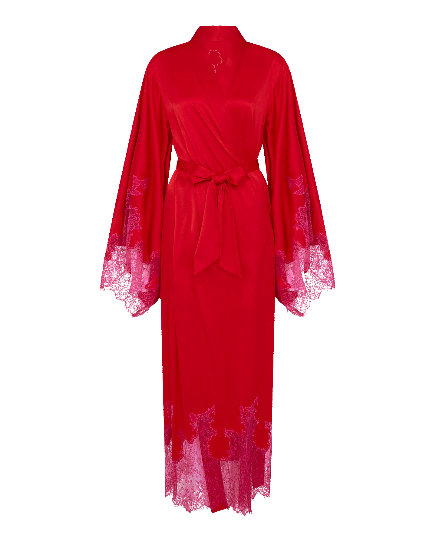 Christi Long Kimono in Red/Fuchsia | By Agent Provocateur