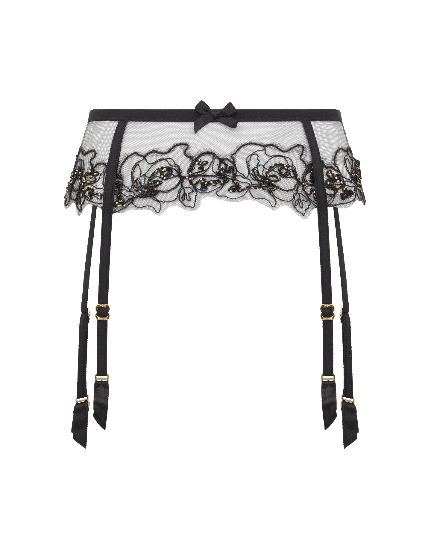 Lindie Suspender In Black By Agent Provocateur