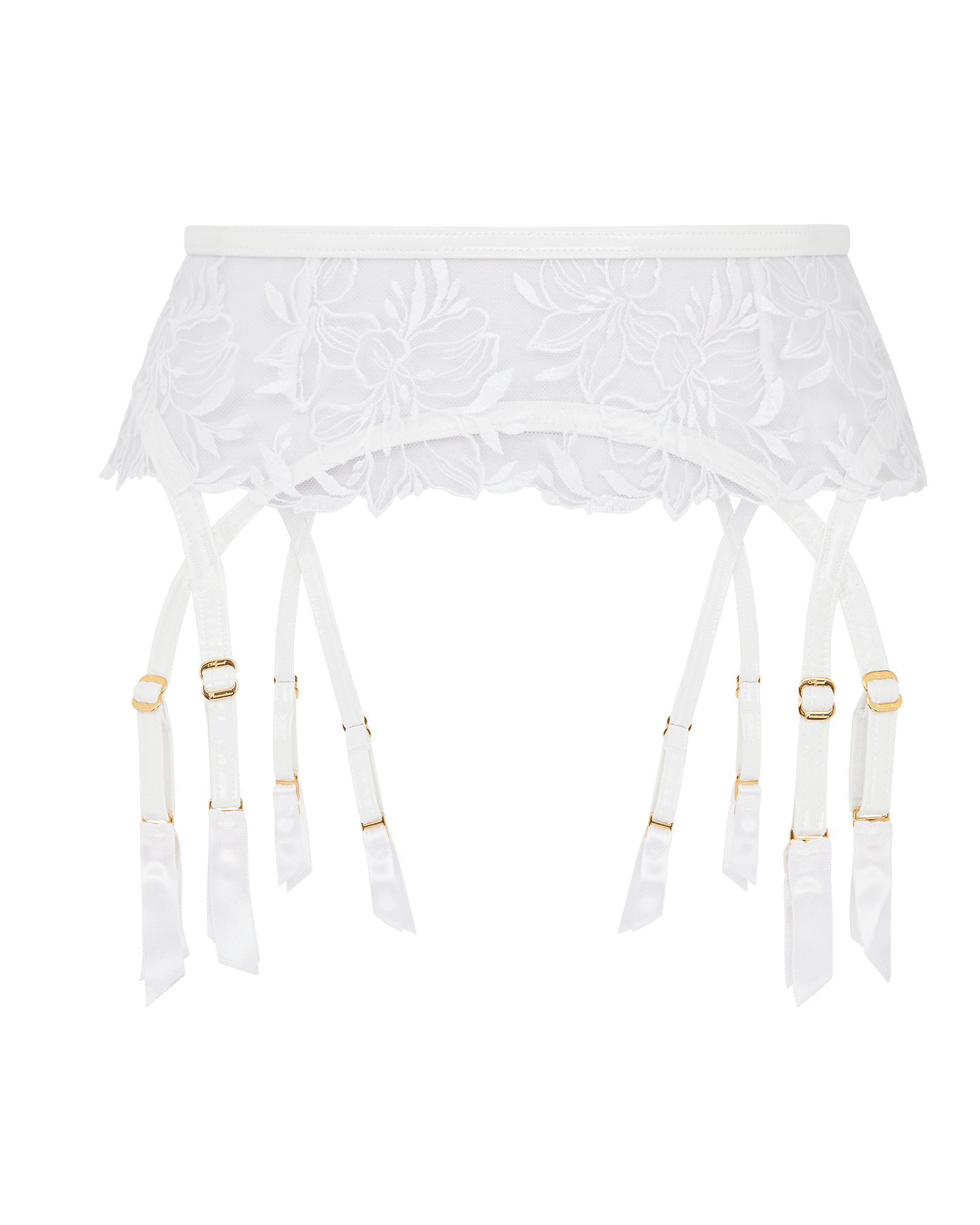 Ozella Suspender in White | By Agent Provocateur