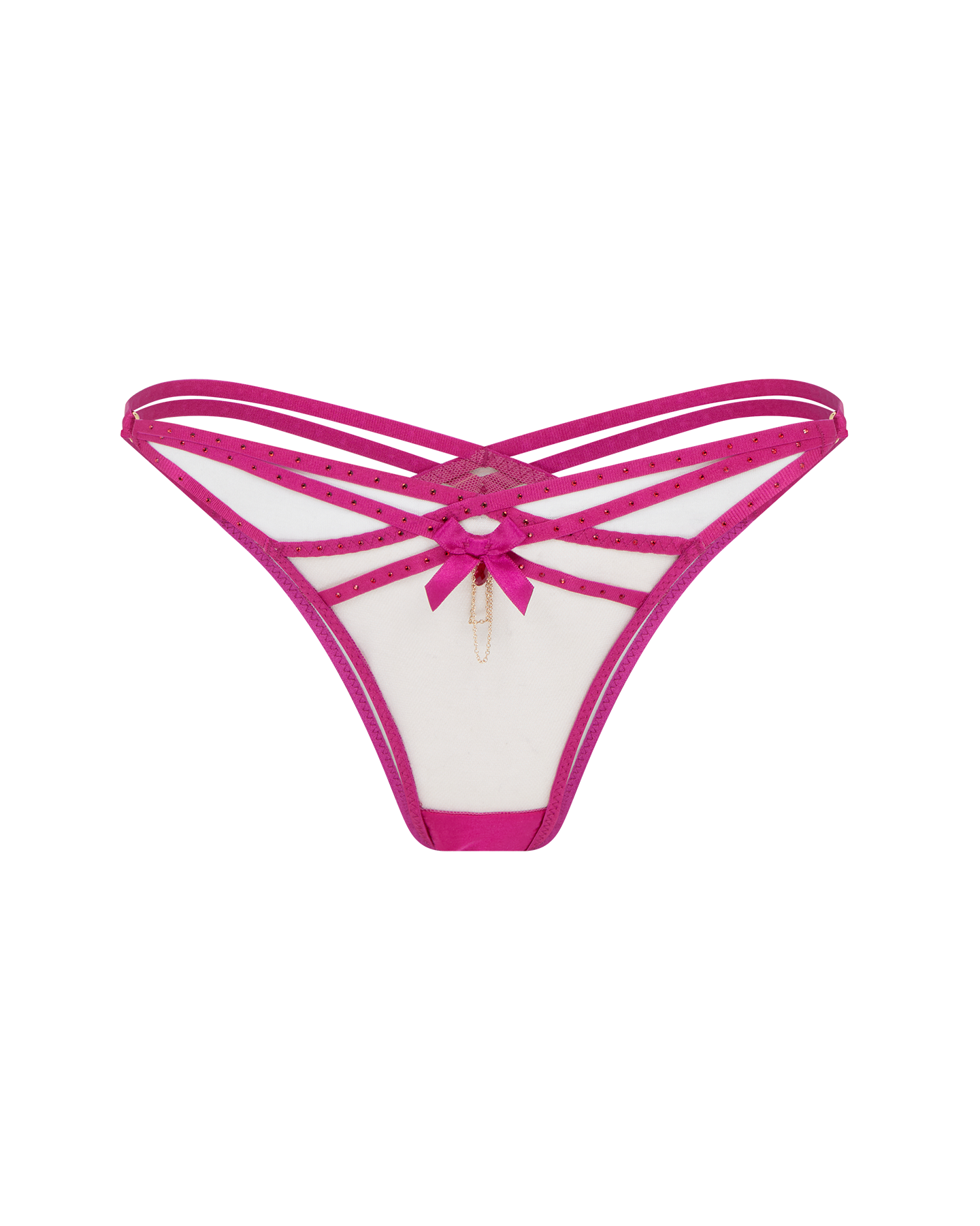 Rubi Full Brief in Magenta/Sand | By Agent Provocateur