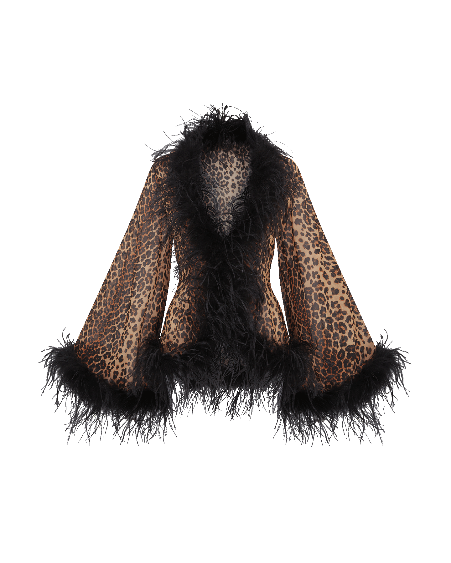 Leodora Short Gown in Leopard | By Agent Provocateur