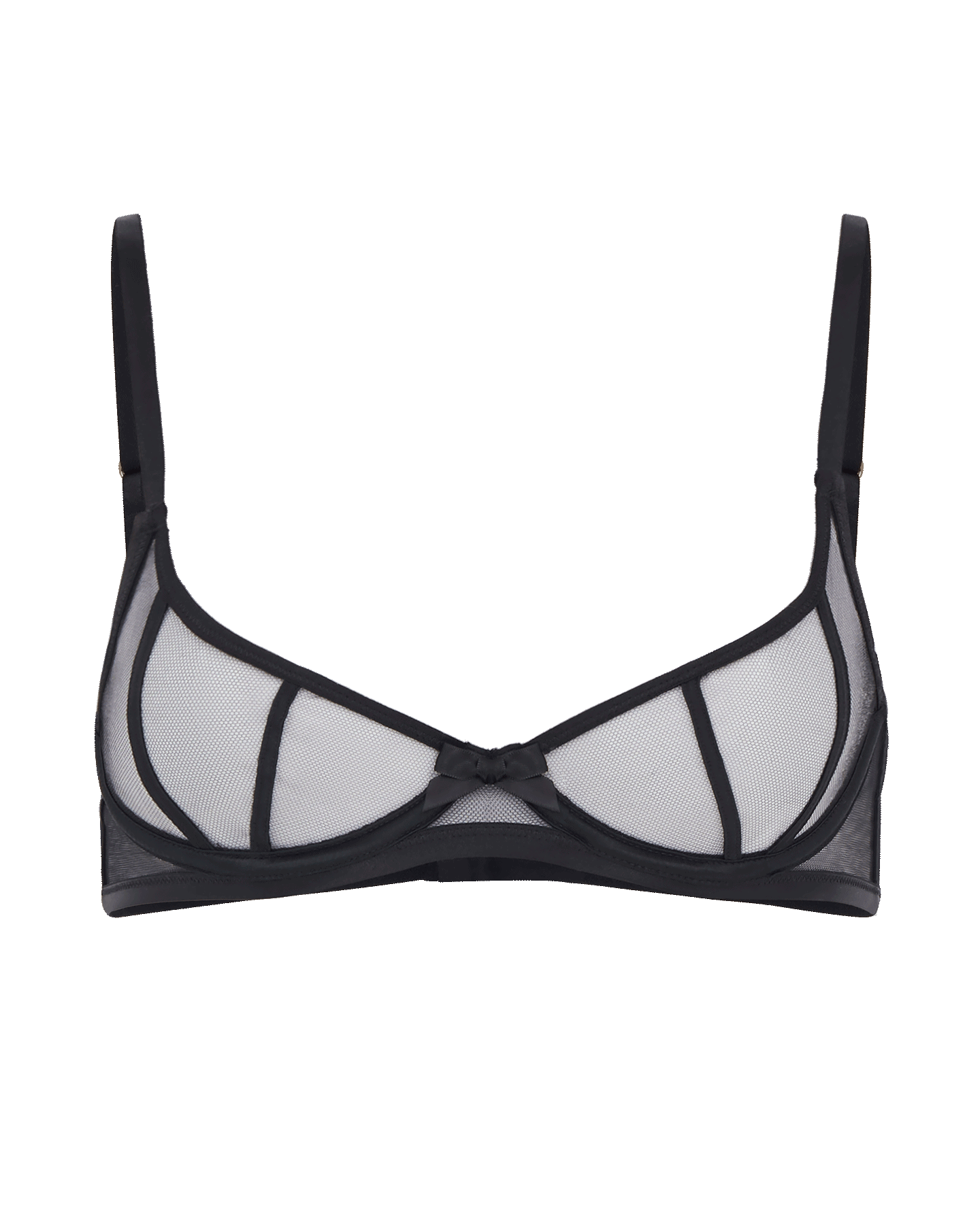 Ellise Demi Cup Underwired Bra in Black | By Agent Provocateur Sale