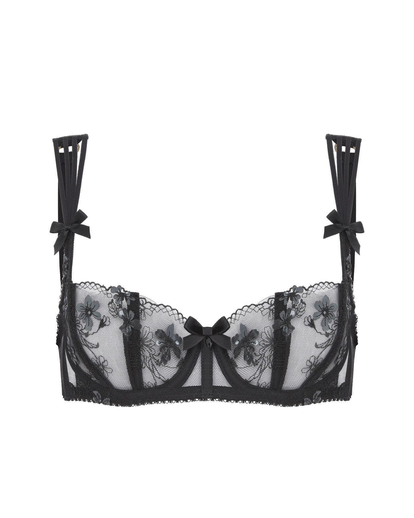 Skylee Balconette Bra in Black