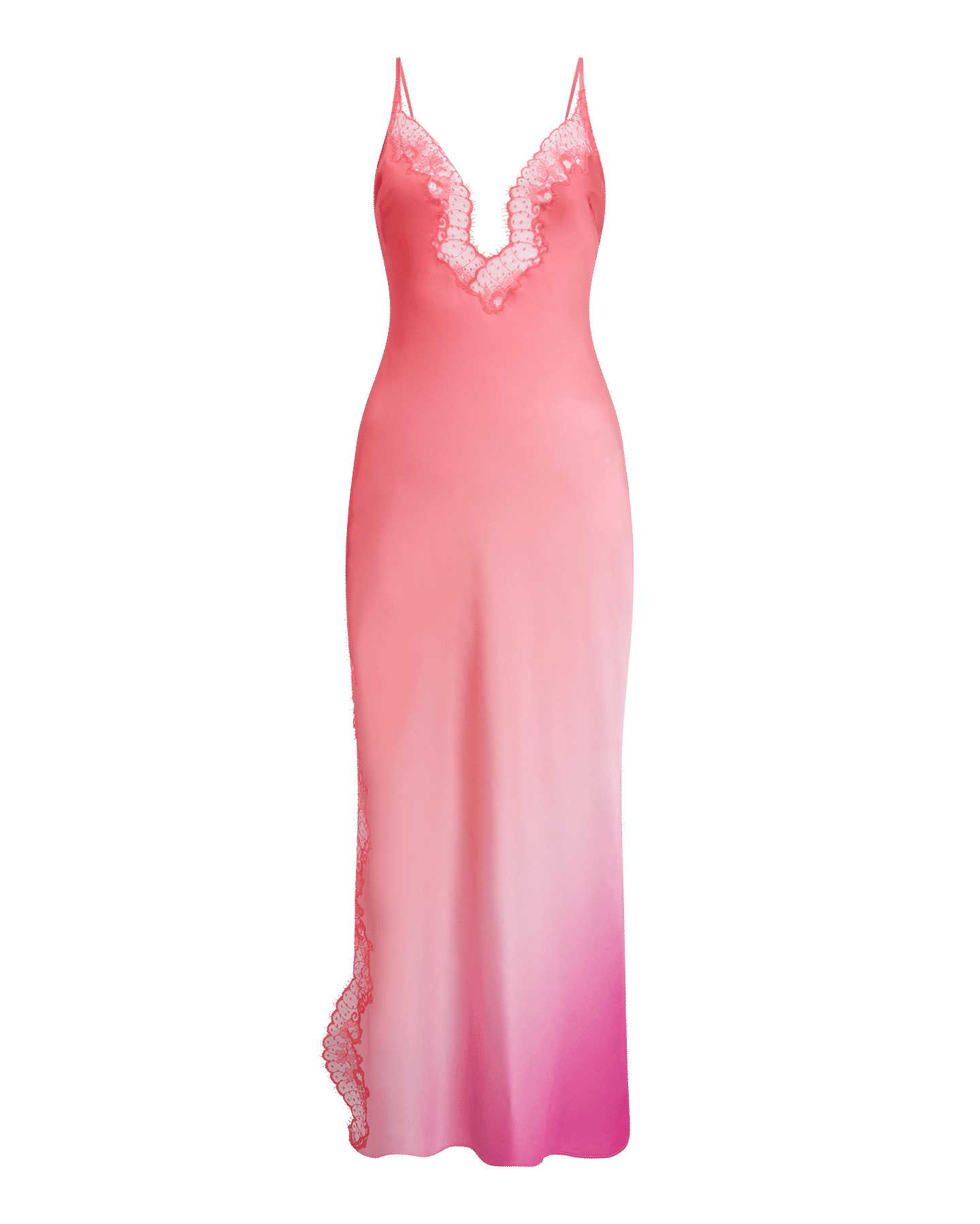 Bellini Long Slip in Coral/Fuchsia | By Agent Provocateur