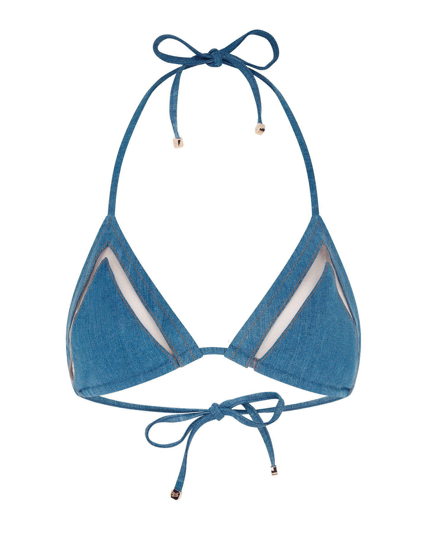 Ellah Bikini Top in Denim | By Agent Provocateur