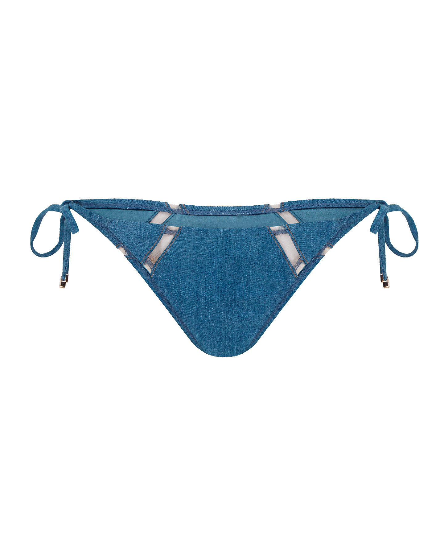 Ellah Bikini Bottom in Denim | By Agent Provocateur