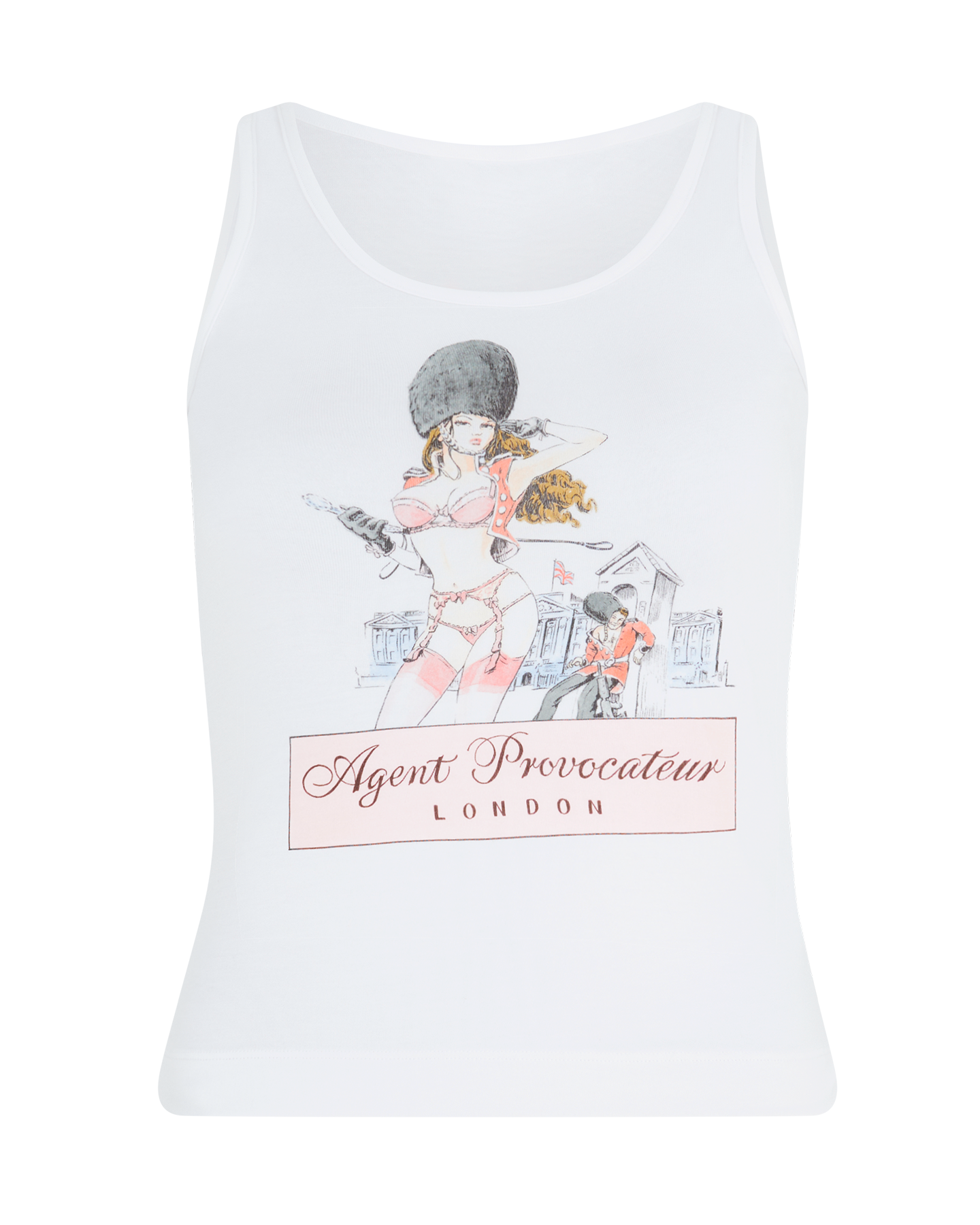 London Camisole in White/Multi | By Agent Provocateur