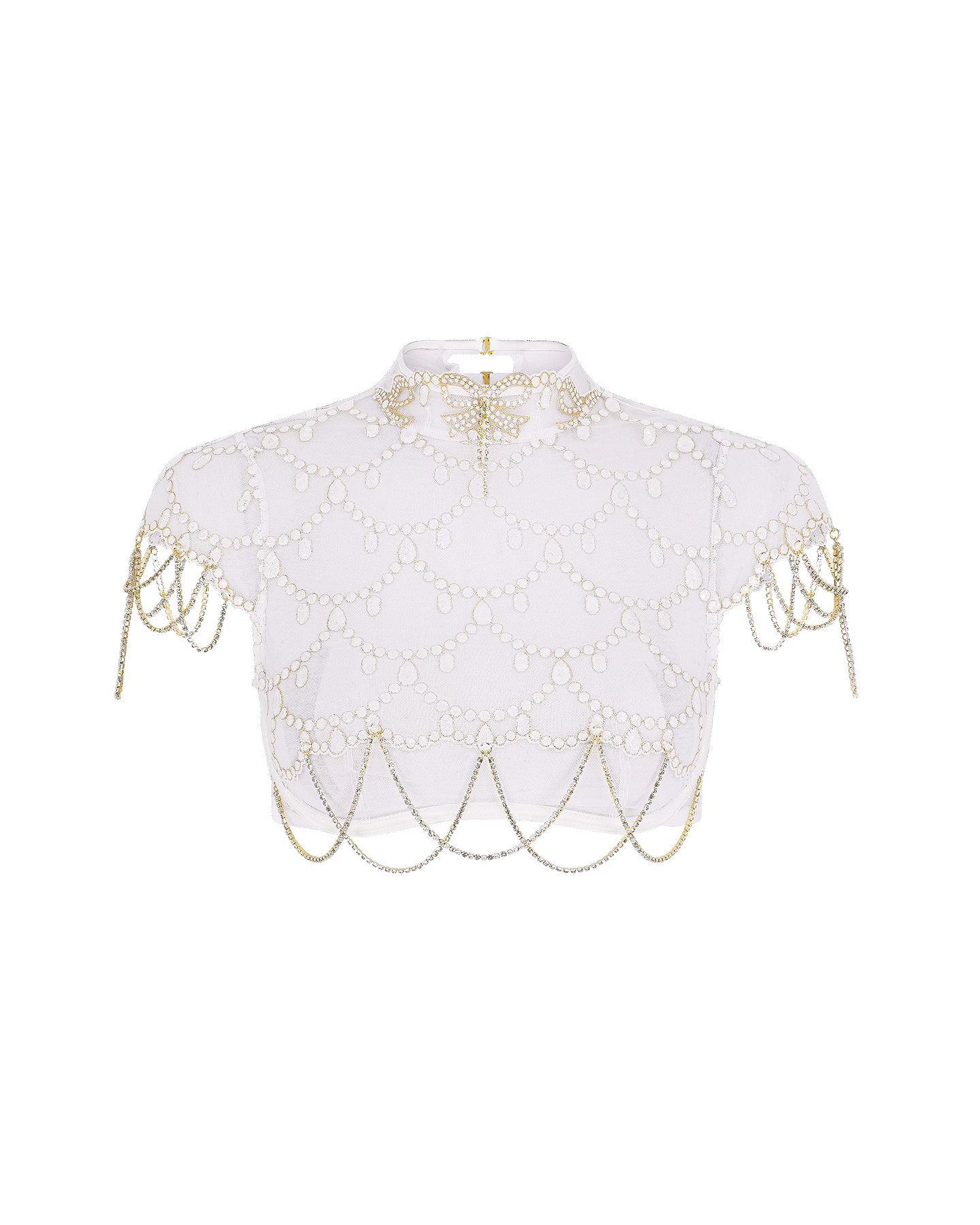 Velvetta High Apex Underwired Bra in Pearl | By Agent Provocateur