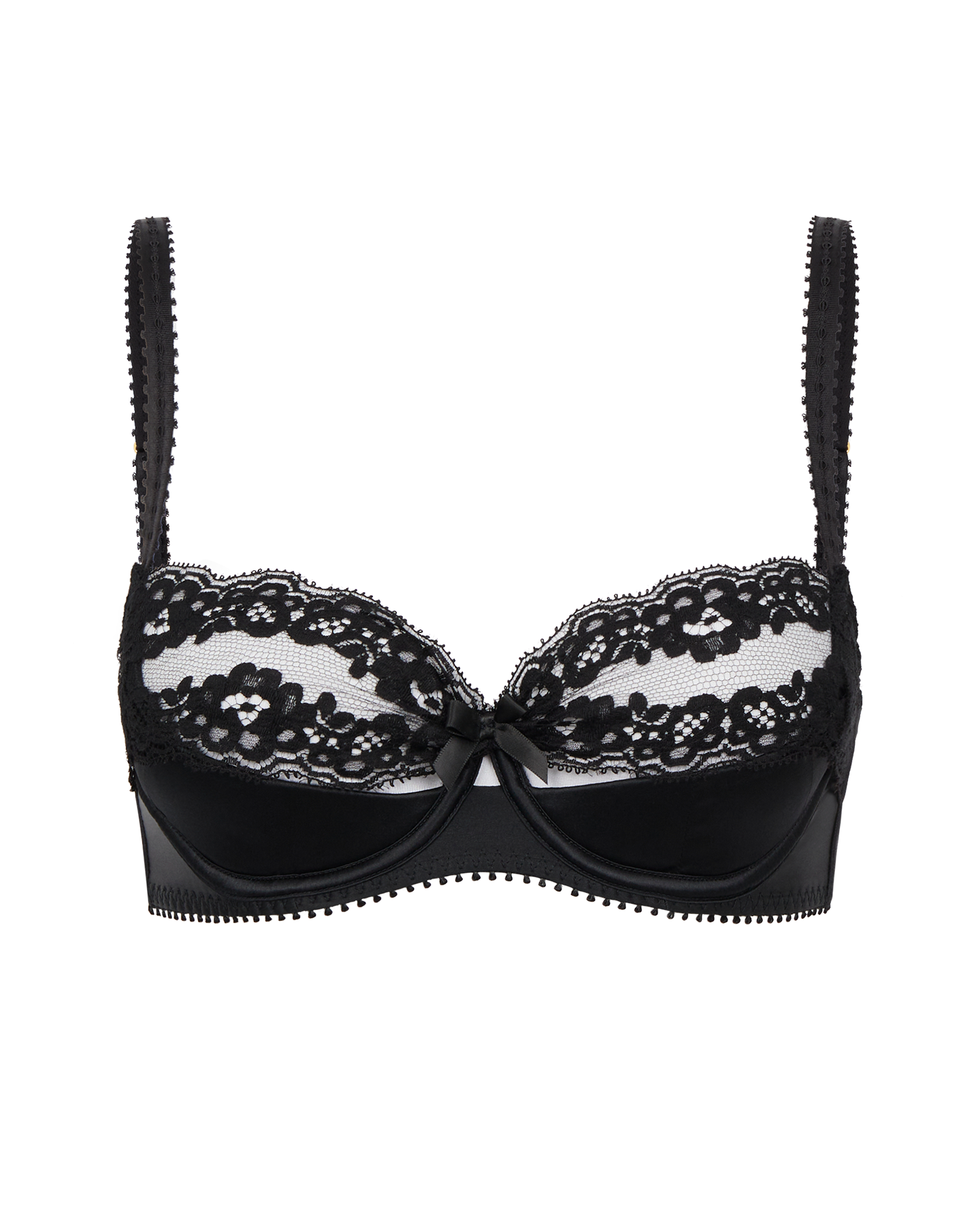 Lacy Balconette Underwired Bra in Black | By Agent Provocateur