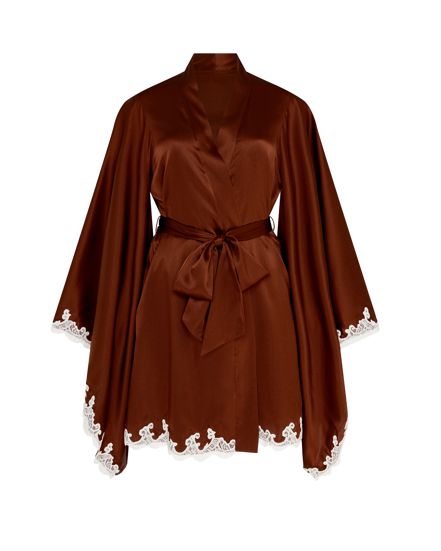 Molly Short Kimono in Brown | By Agent Provocateur