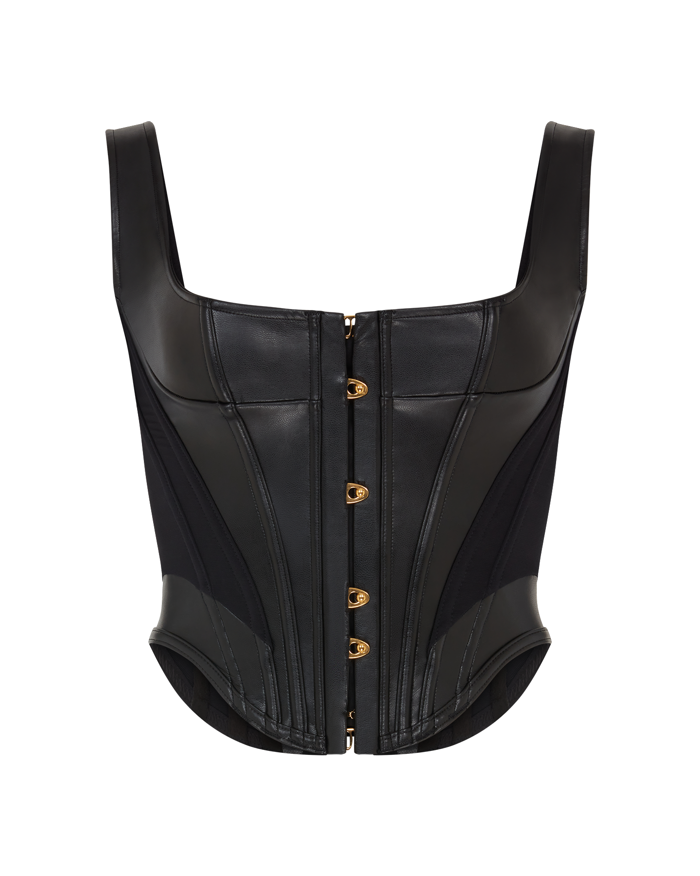 Zena Pvc Corset Top in Black | By Agent Provocateur
