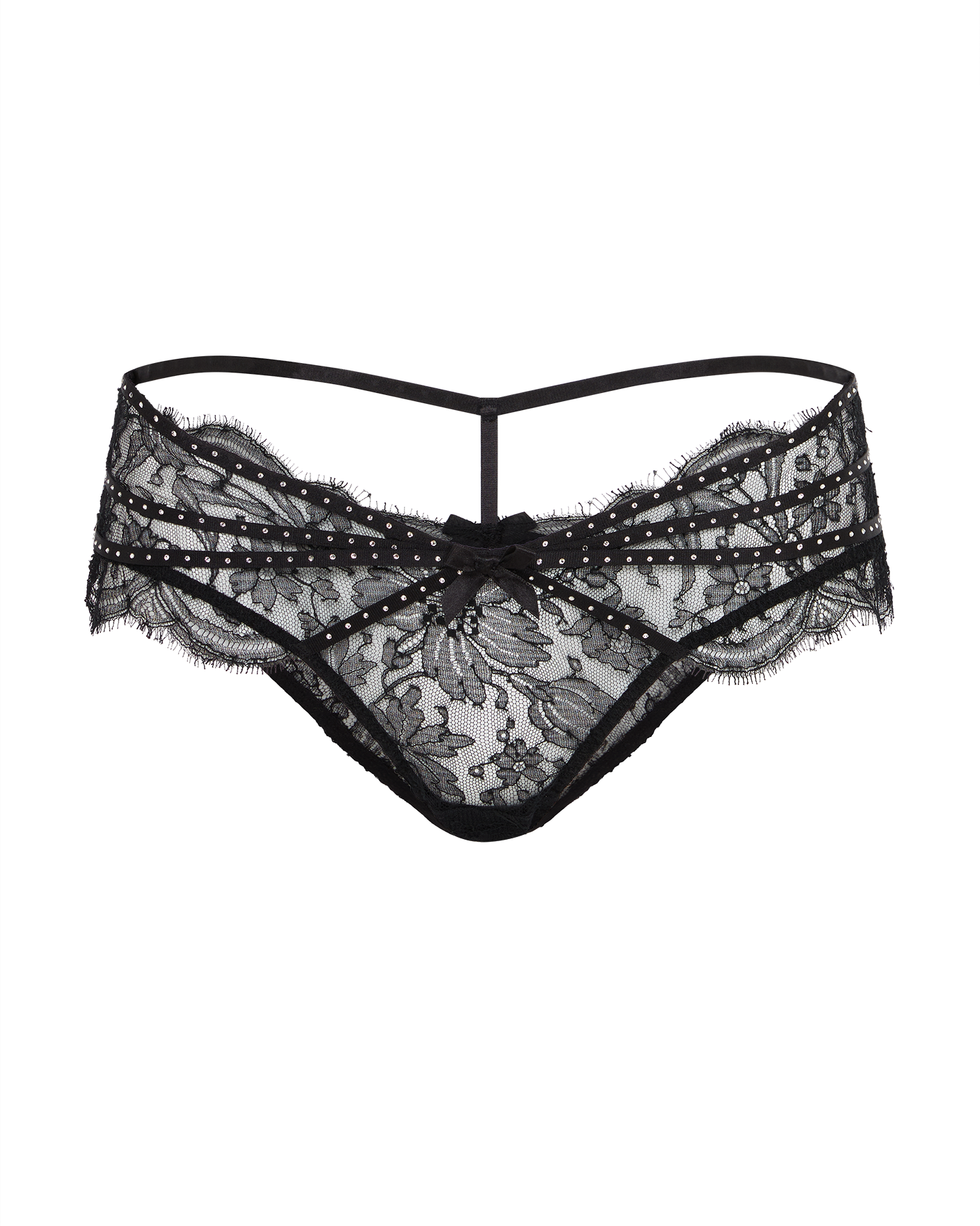 Anora Brief in Black/Crystal | By Agent Provocateur