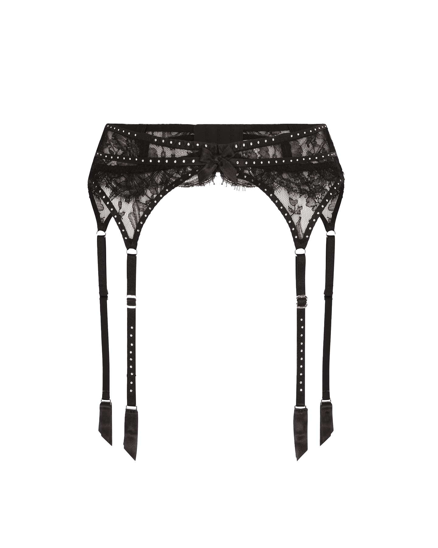 Anora Suspender in Black/Crystal | By Agent Provocateur