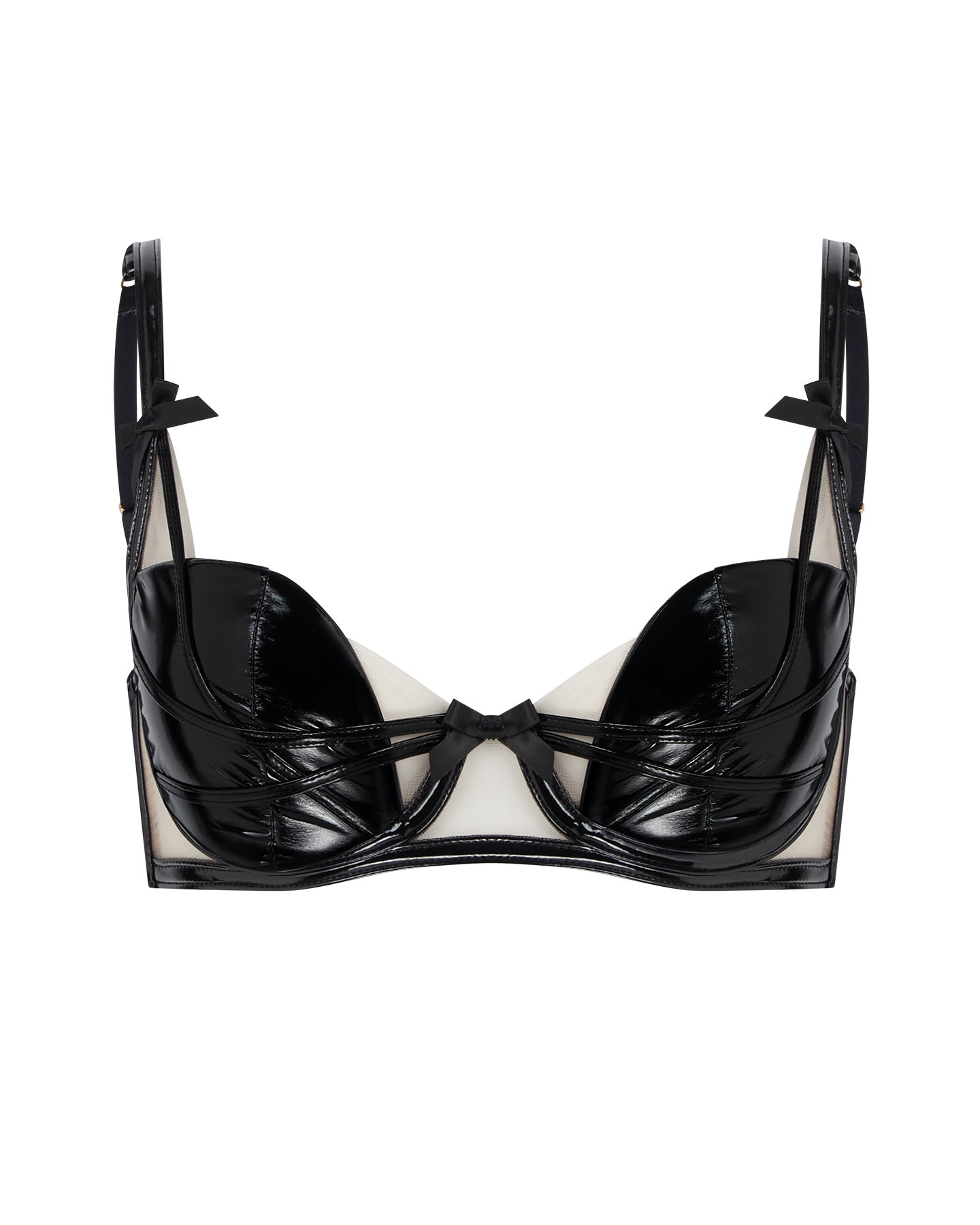 Flick Plunge Underwired Bra in Black | By Agent Provocateur patest