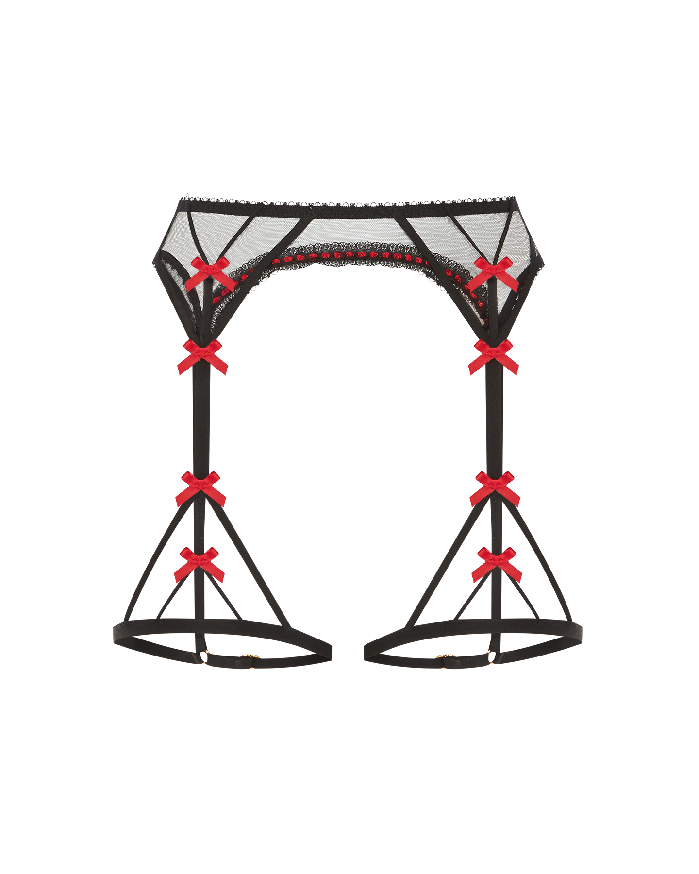 Hetty Suspender in Black/Red | By Agent Provocateur patest