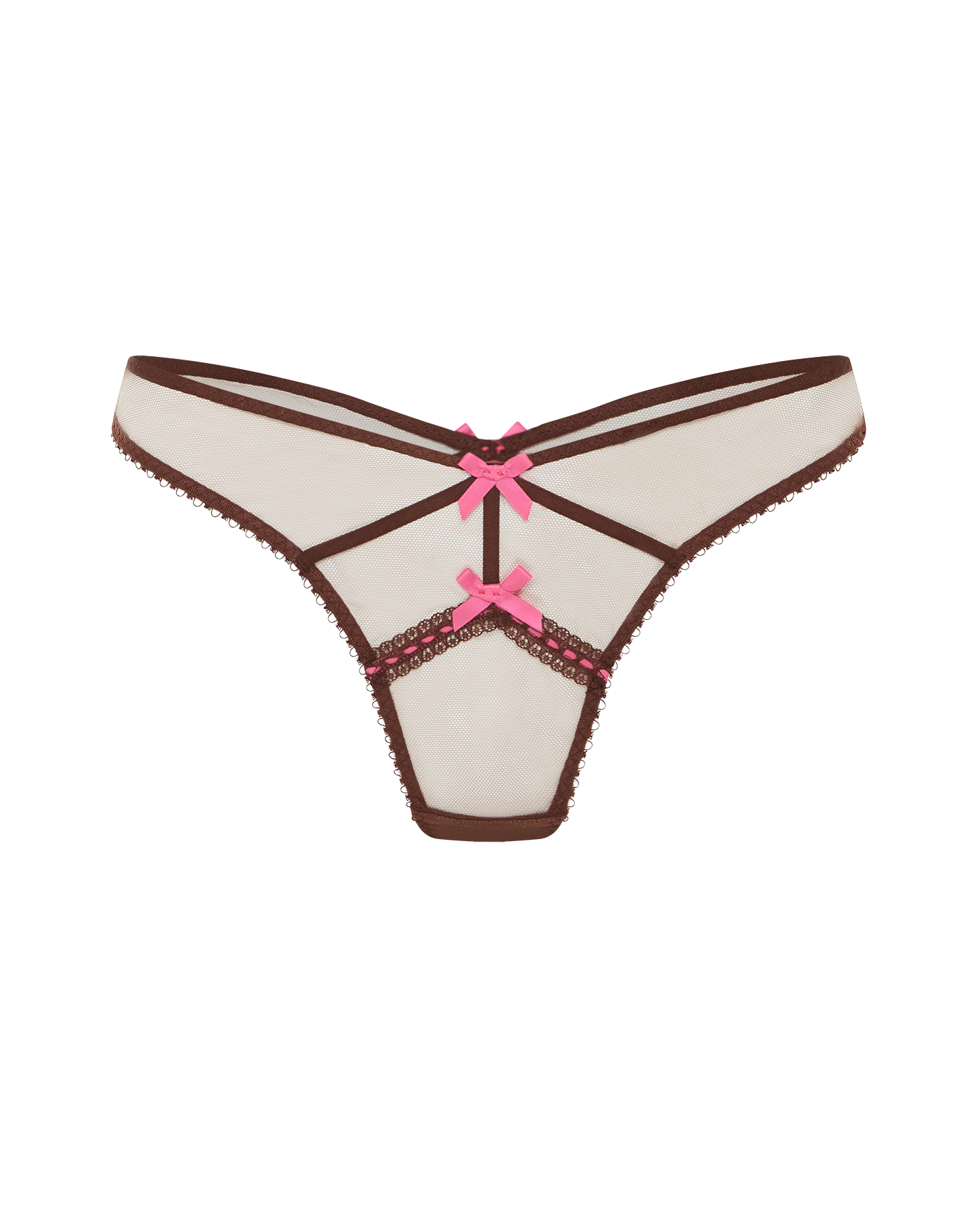 Hetty Thong in Brown/Pink | By Agent Provocateur