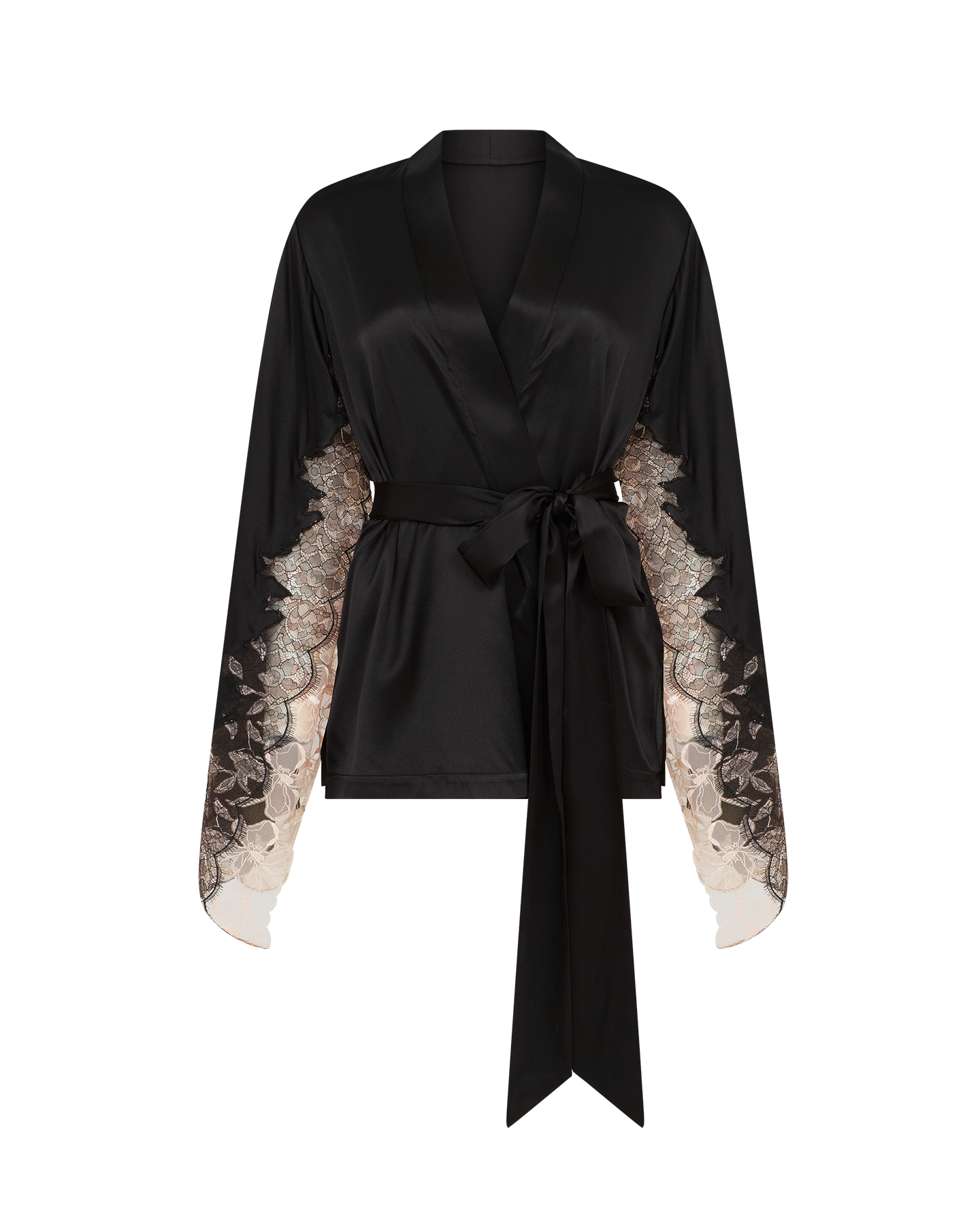 Vitoria Pyjama Top in Black/Blush | By Agent Provocateur