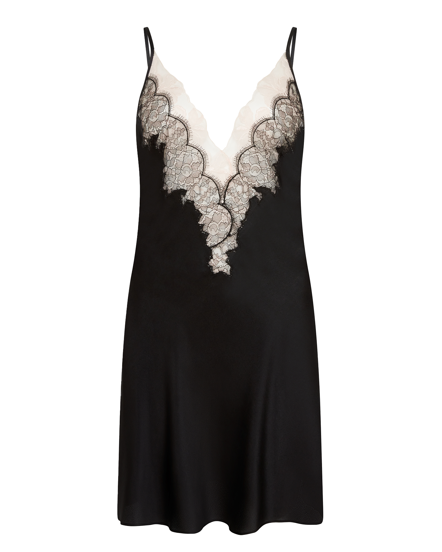 Vitoria Short Slip in Black/Blush | By Agent Provocateur patest