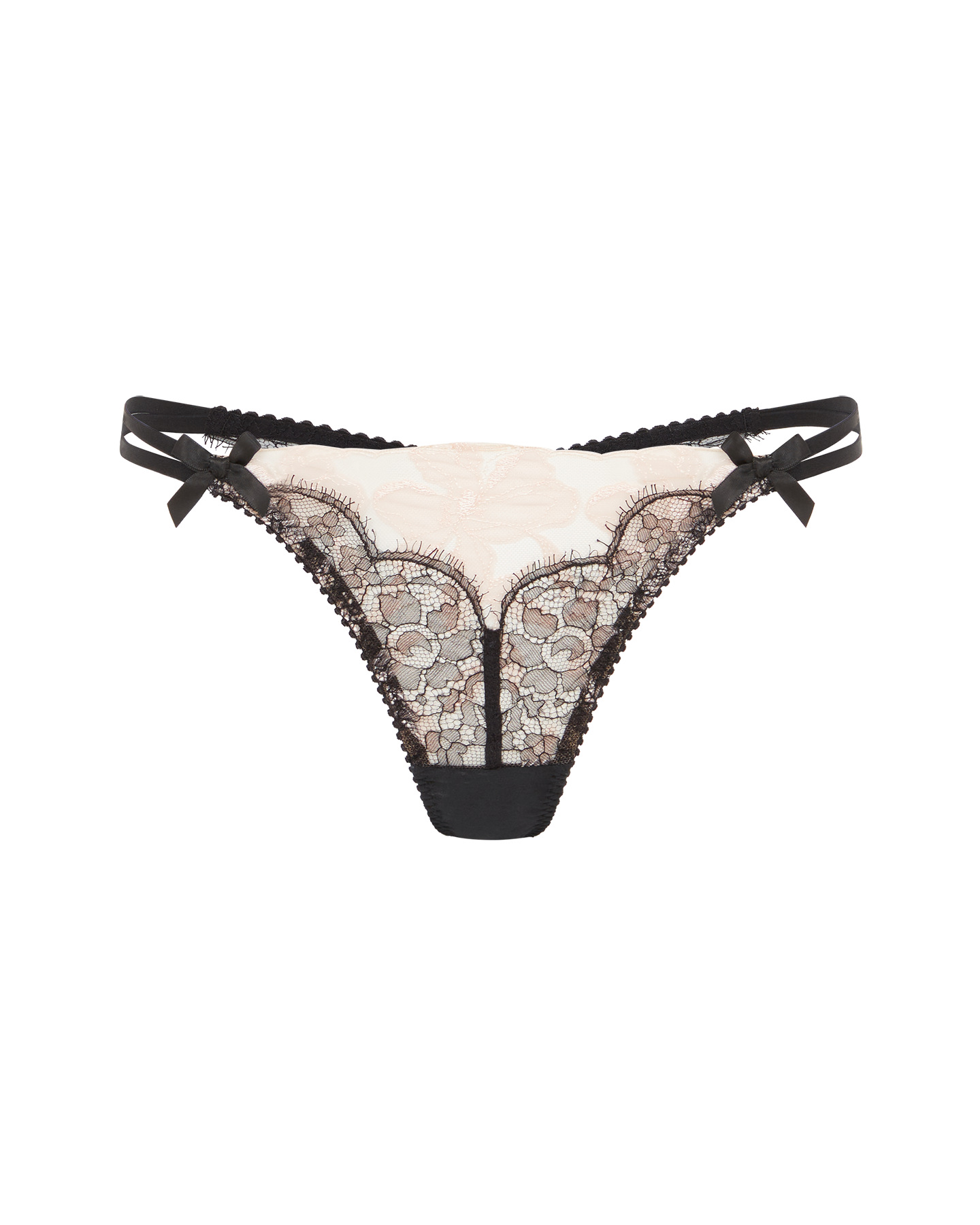 Vitoria Thong in Black/Blush | By Agent Provocateur