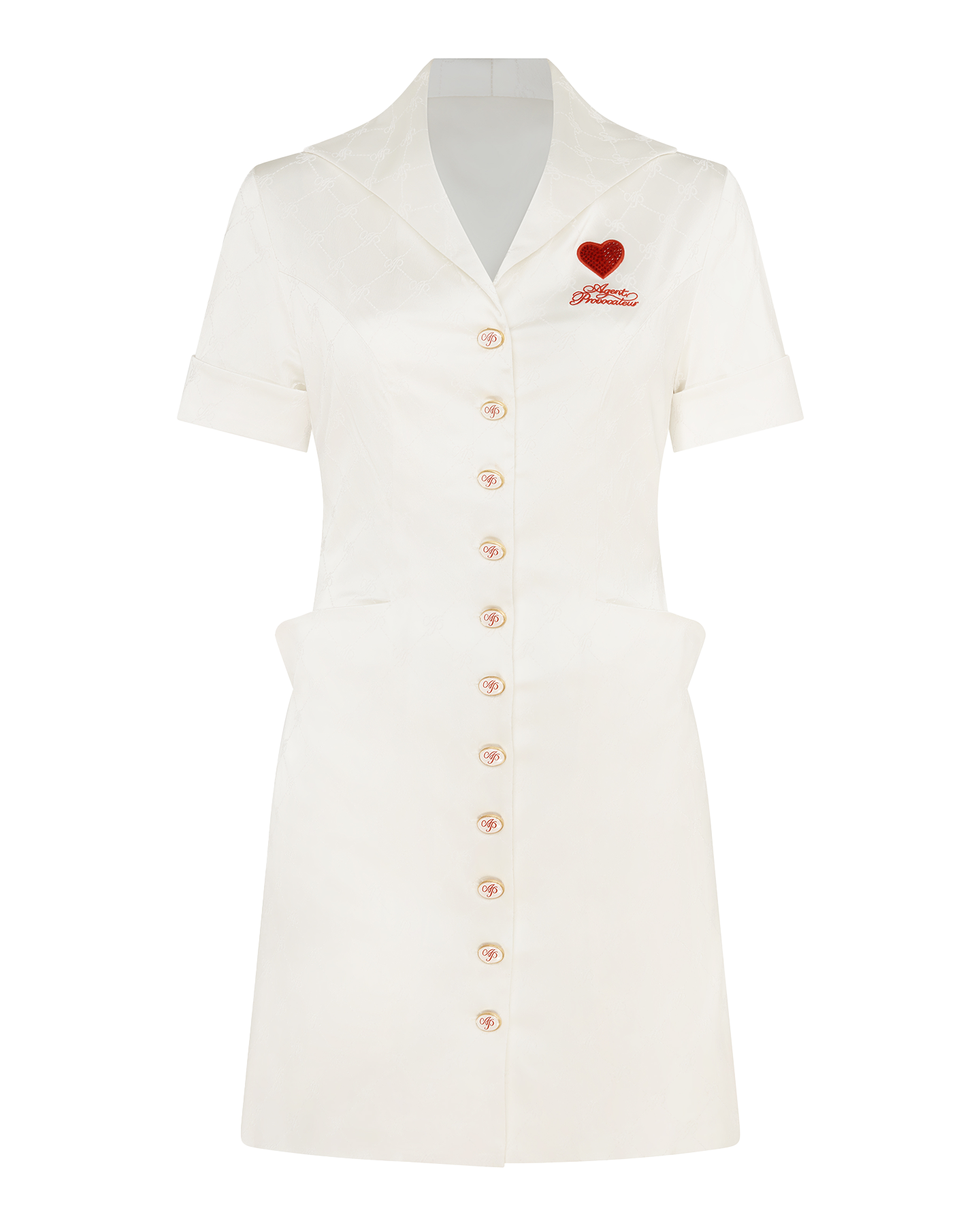 Naughty Nurse Midi Dress in White | By Agent Provocateur
