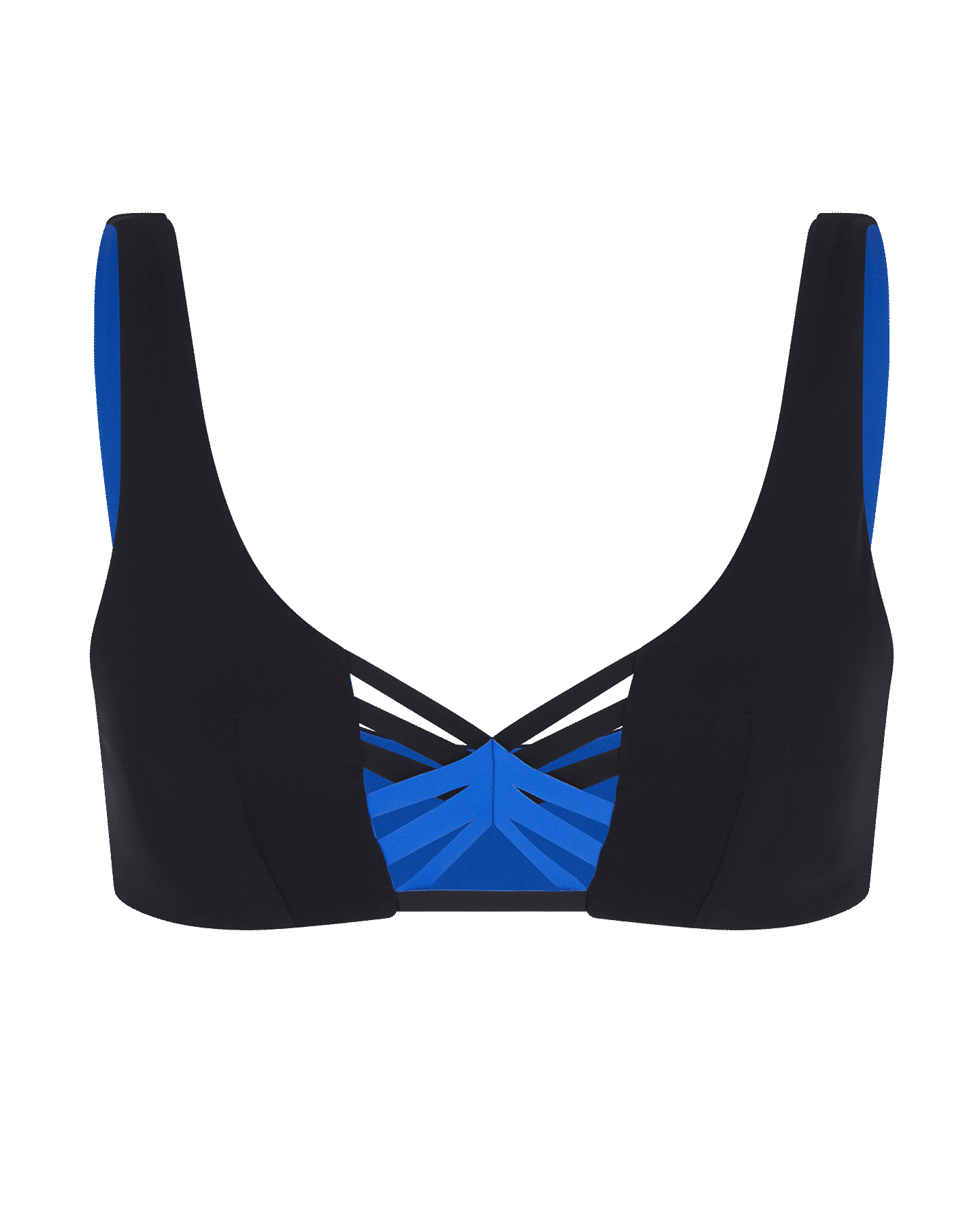 Suky Reversible Bikini Top in Blue | By Agent Provocateur