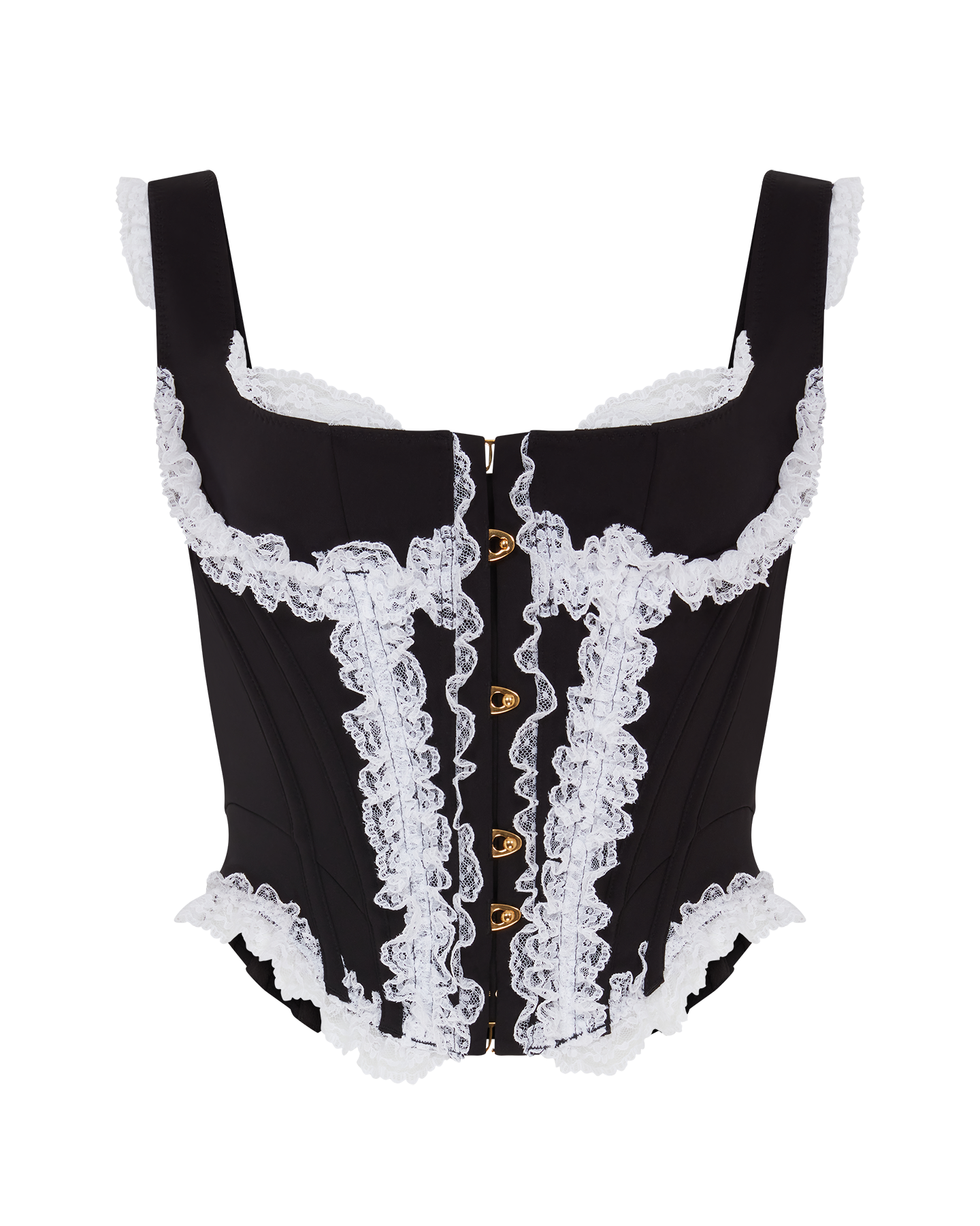 Zena Corset Top in Black/White | By Agent Provocateur