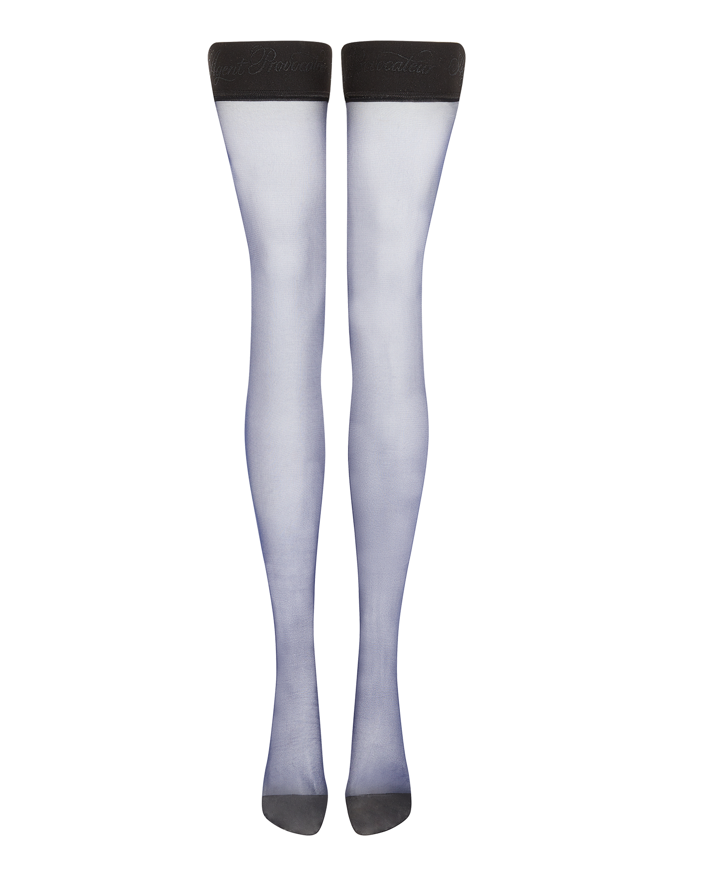 Tanzie Hold Ups in Navy/Black Seam | By Agent Provocateur