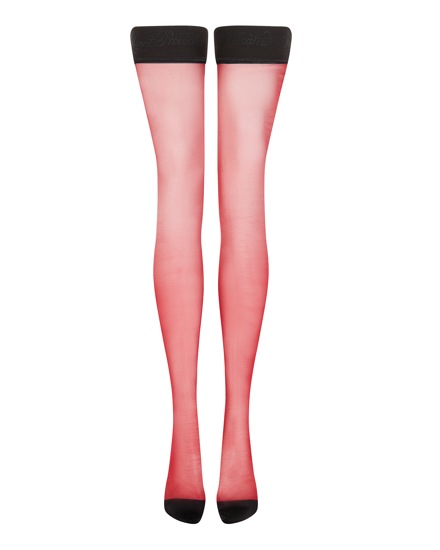 Tanzie Hold Ups in Burgundy/Black | By Agent Provocateur