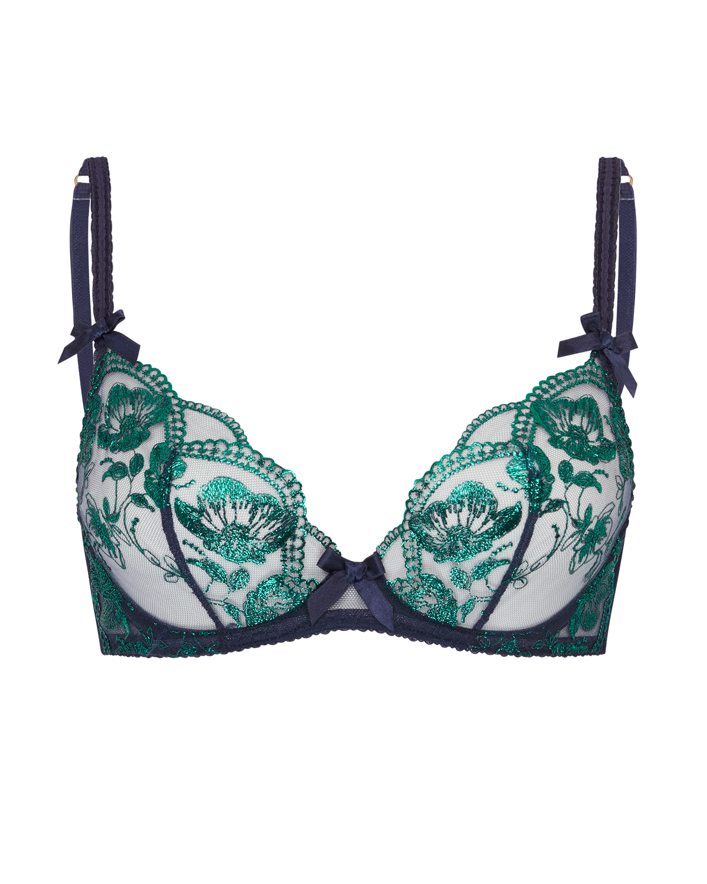 Winnette Full Cup Non Padded Bra in Green | By Agent Provocateur