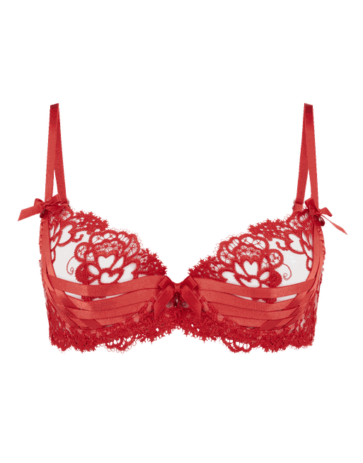 Red bra set store